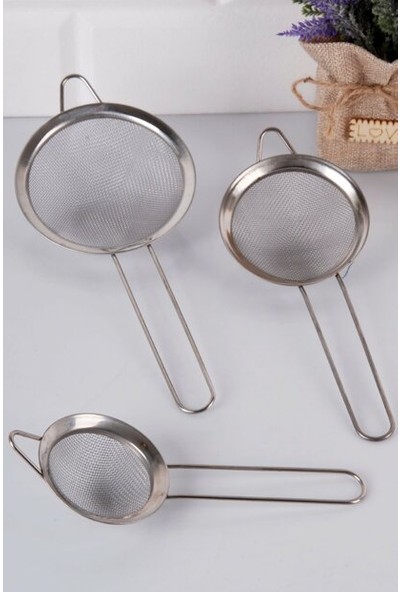 Zuzu Made Çelik Paslanmaz 3 Boy Çay Süzgeci Zuzu Made Çelik Paslanmaz 3 Boy Çay Süzgeci
