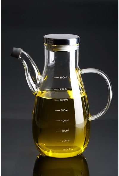Acar Evie Metal Kapaklı Cam Yağdanlık - 800 ml Acar Evie Metal Kapaklı Cam Yağdanlık - 800 ml