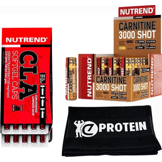 Nutrend L-Carnitine Plus 3000 Shot 20 Adet + Nutrend Cla 60 Fiyatı
