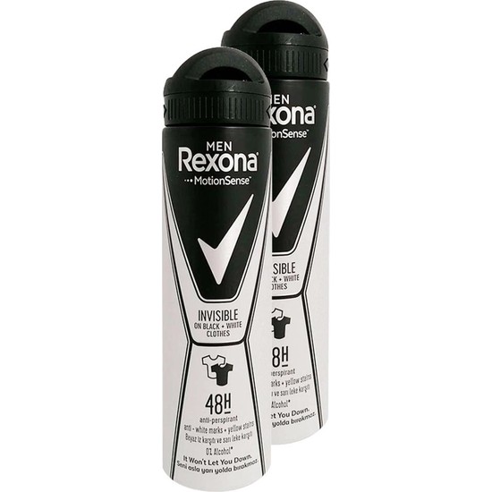 Rexona Invisible Black&white Clothes Erkek Deodorant 150 ml Fiyatı