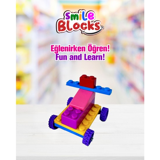 Smile Blocks Parçalı Setler 540 Parça Plastik Kutulu Mikro Fiyatı