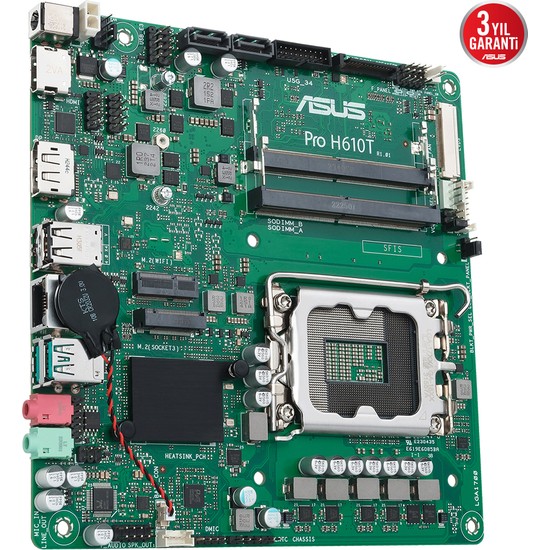 ASUS PRO H610T-CSM Intel H610 DDR5 5600 LGA1700 Mini ITX - Fiyatı