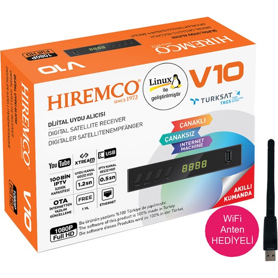 Hıremco V10 Ethernetli USB Girişli Youtube Özellikli Lınux Fiyatı Hıremco V10 Ethernetli USB Girişli Youtube Özellikli Lınux Fiyatı