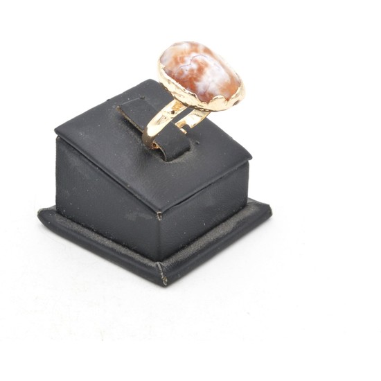 Murty111 Altın Rengi Karnelyan Akik Taşlı Ayarlanabilir Fiyatı