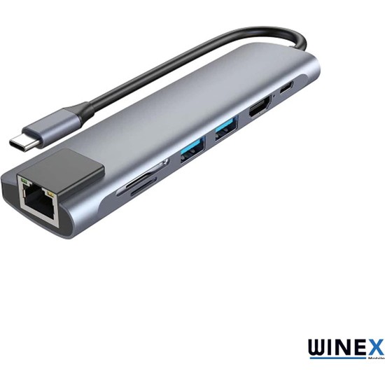 Global 7in1 USB Type-C Hub Port Adaptör HDMI USB Ethernet Pd Fiyatı Global 7in1 USB Type-C Hub Port Adaptör HDMI USB Ethernet Pd Fiyatı