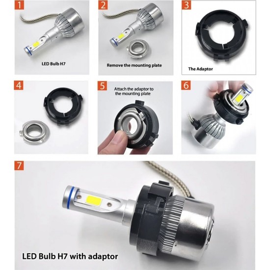 Niken H7 Volkswagen Golf 6-7 LED Far Montaj Adaptörü Fiyatı