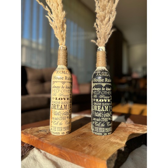 Mes Reves Design El Yapımı Özel Tasarım Dekoratif Şarap Fiyatı