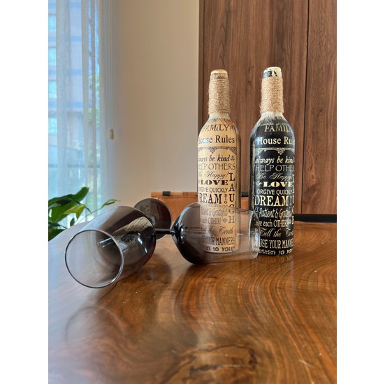 Mes Reves Design El Yapımı Özel Tasarım Dekoratif Şarap Fiyatı