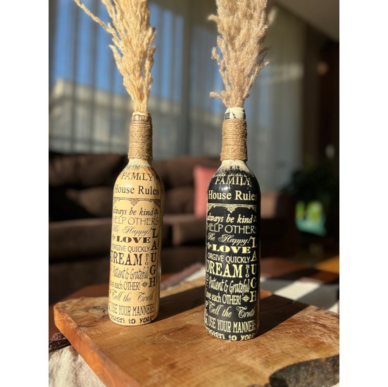 Mes Reves Design El Yapımı Özel Tasarım Dekoratif Şarap Fiyatı