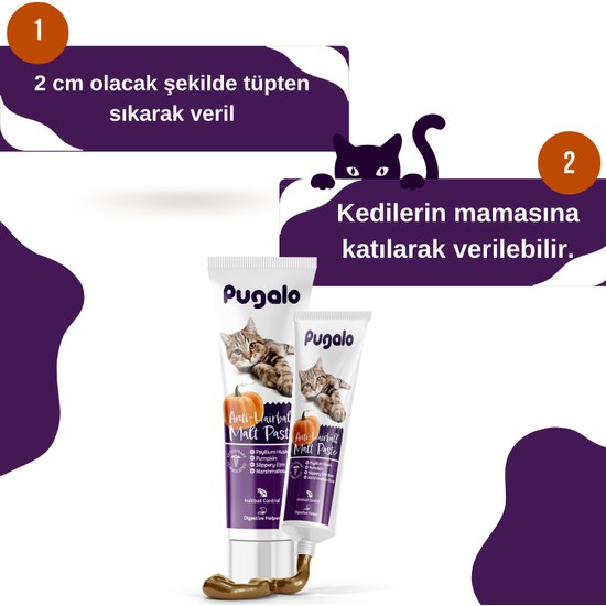 PUGALO Hairball Malt Paste Kediler Için Tüy Yumağı Önleyen Fiyatı