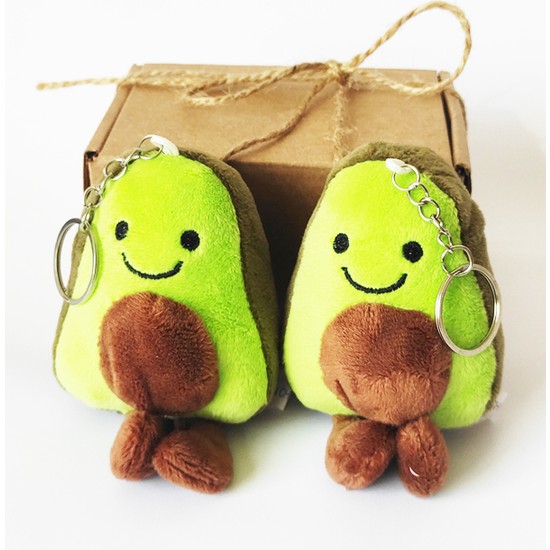 Dudu Kids 2 Adet - Peluş Avokadolu Anahtarlık - 12 cm - Yeşil - Doğum ...