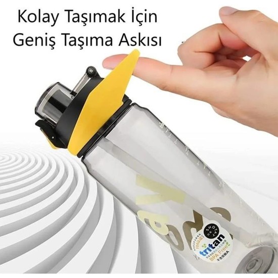 Shotay Handle Tritan Siyah Matara 900ML Fiyatı - Taksit Seçenekleri