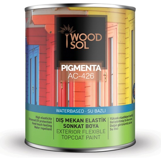 Woodsol Pigmenta Elastik Sonkat Ahşap Boyası 2.5 Litre / Fiyatı