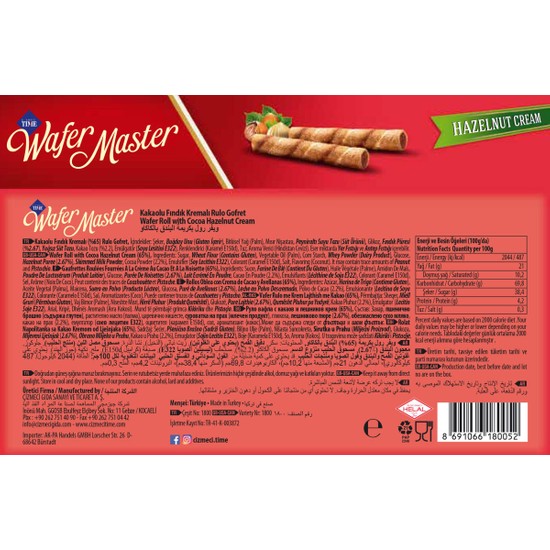 Çizmeci Time Wafer Master Rolls Kakaolu Fındık Kremalı Rulo Fiyatı