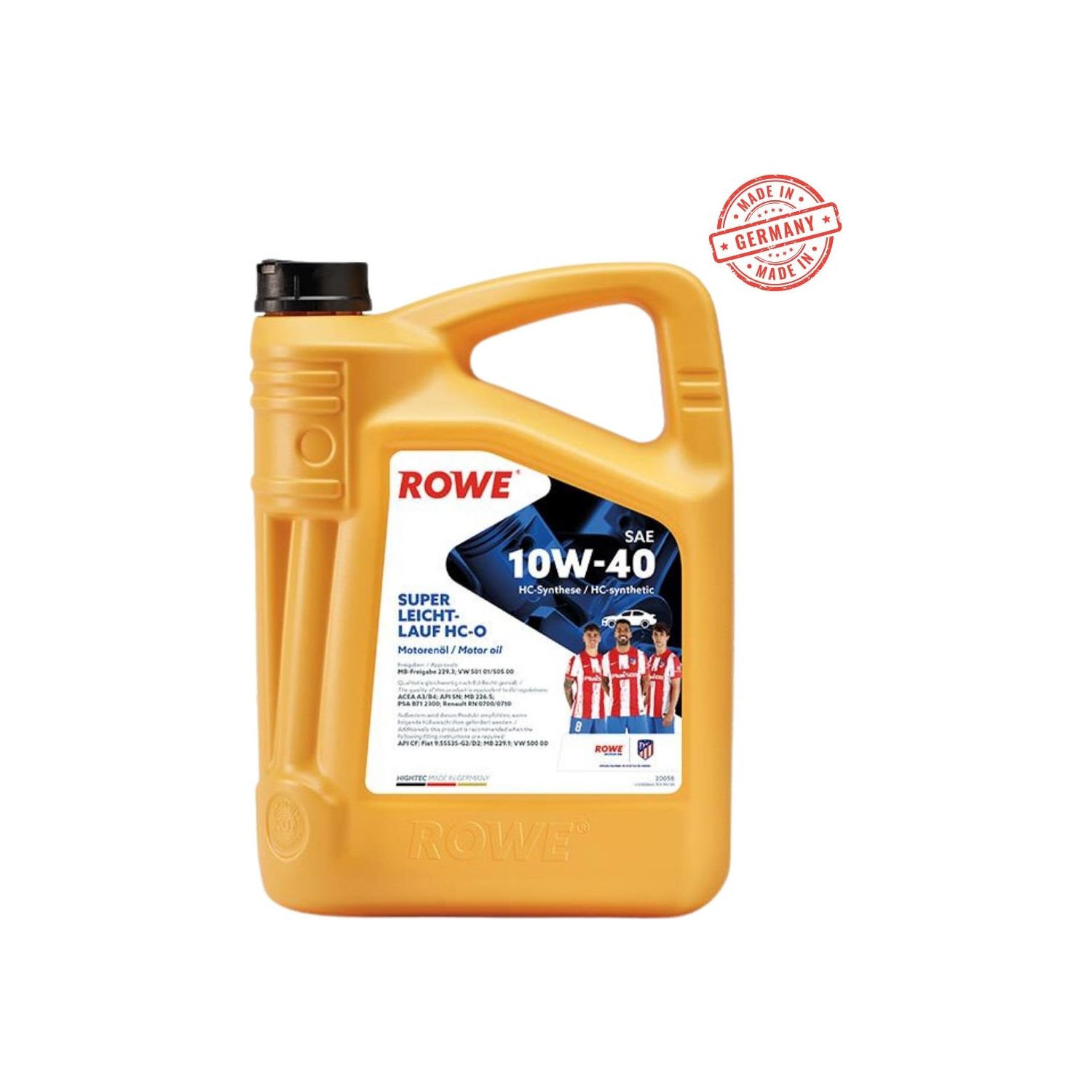 Rowe Hightec Super Leichtlauf Hc-O Sae 10W-40 5 Litre Motor Fiyatı