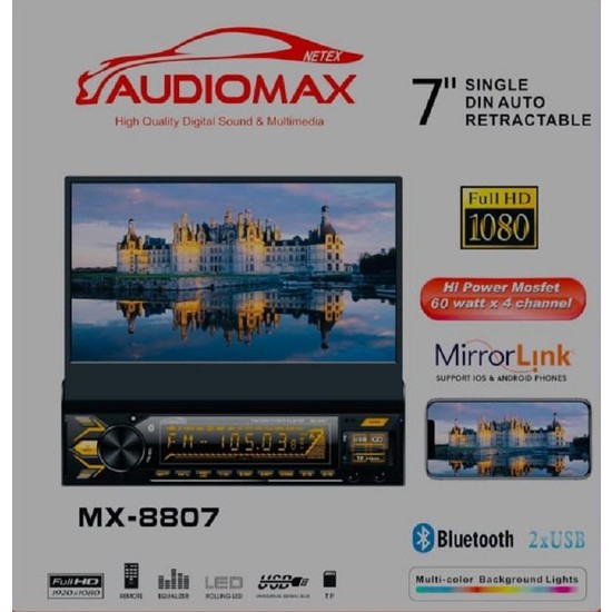 Audiomax Indash 8807 7 Inch Double Teyp Bluetooth Fiyatı