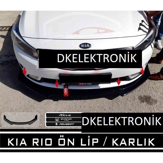 DK Elektronik Kia Rio Ön Tampon Eki Body Kit Karlık Lip Fiyatı