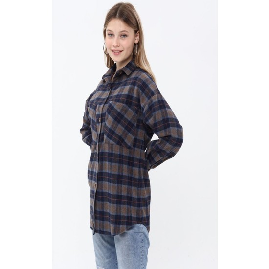 Cess Collection Kadın Pamuklu Kumaş Oversize Oduncu Ceket Fiyatı