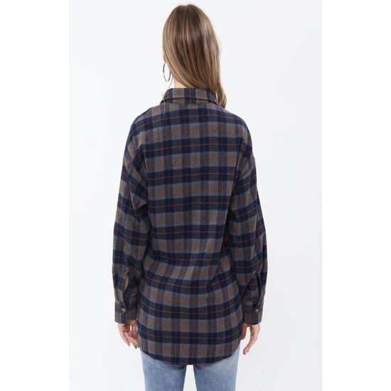 Cess Collection Kadın Pamuklu Kumaş Oversize Oduncu Ceket Fiyatı