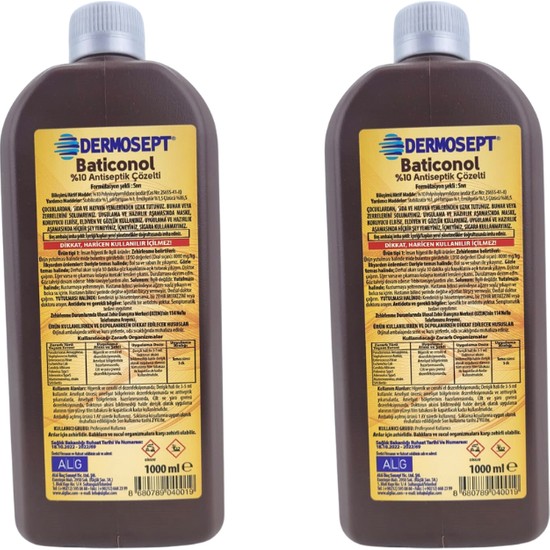 Dermosept Batikon 1 lt x 2 Adet Fiyatı - Taksit Seçenekleri