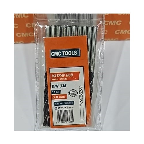 Cmc Tools 3mm Matkap Ucu DIN338 (CMC4962) 10 Adet Fiyatı