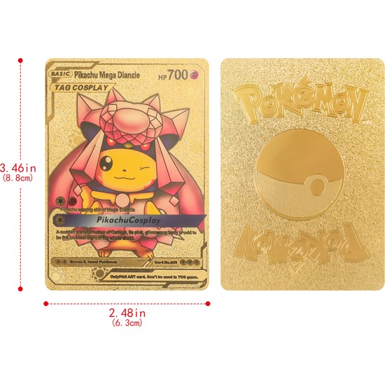 Mj Toys Pokemon Vmax Gold Card 55 Adet Altın Varaklı Fiyatı
