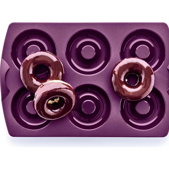 Tupperware Silikon 6lı Donut Kalıbı Mor Fiyatı - Taksit Seçenekleri