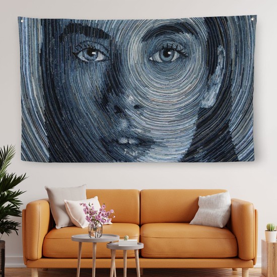 Sürreal Kadın Dekoratif Duvar ÖRTÜSÜ-HALISI-6530 Fiyatı