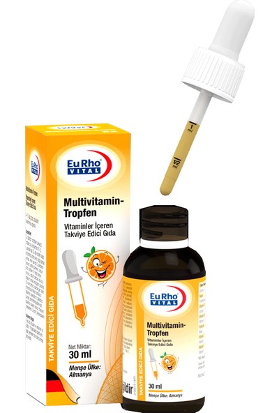 Eurho Vital Multivitamin Tropfen Takviye Edici Gıda 30ML Eurho Vital Multivitamin Tropfen Takviye Edici Gıda 30ML