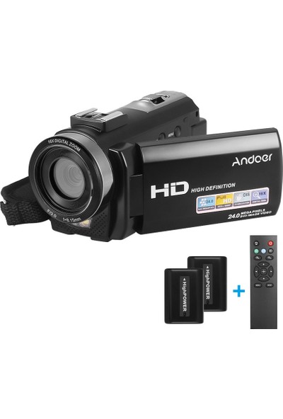 Andoer HDV-201LM 1080 P Fhd Dijital Video Kamera (Yurt Dışından) Andoer HDV-201LM 1080 P Fhd Dijital Video Kamera (Yurt Dışından)