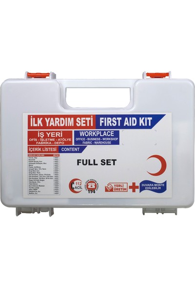 Bilgeden Ilk Yardım Seti Çantası Ecza Dolabı Yönetmeliğe Uygun Bilgeden Ilk Yardım Seti Çantası Ecza Dolabı Yönetmeliğe Uygun