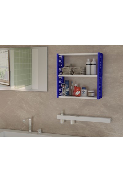 Remaks Terek Remaks 3lü Duvar Rafı Mavi