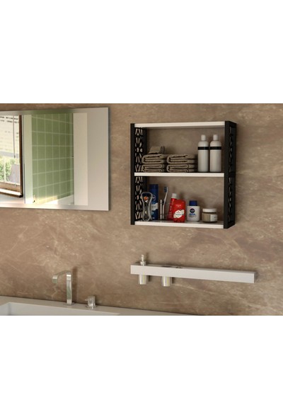 Remaks Terek Remaks 3lü Duvar Rafı Siyah