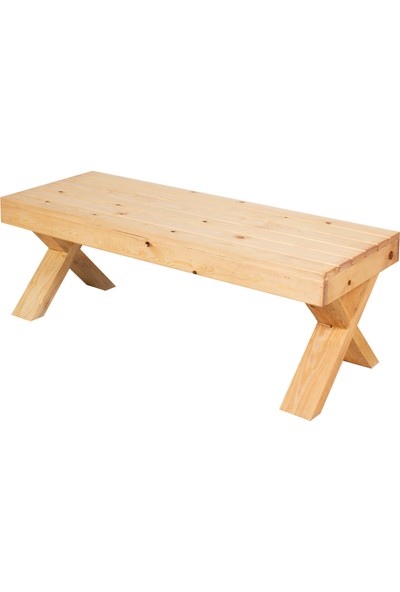 Tk Wood Crafts Ahşap Bank Naturel