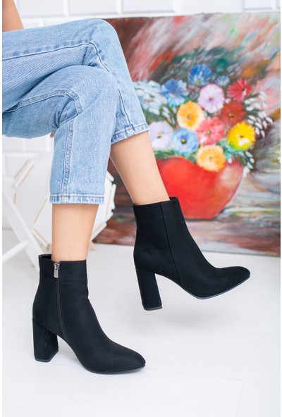 Mask Oggi Süet Bot Siyah