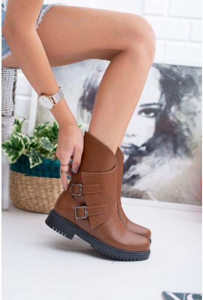 Mask Viola Deri Bot Taba