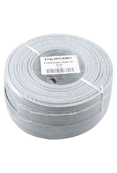Eyfel EF-C250 2+1 2x0.22 Folyolu Lüks Cctv Kablo - 250M Eyfel EF-C250 2+1 2x0.22 Folyolu Lüks Cctv Kablo - 250M