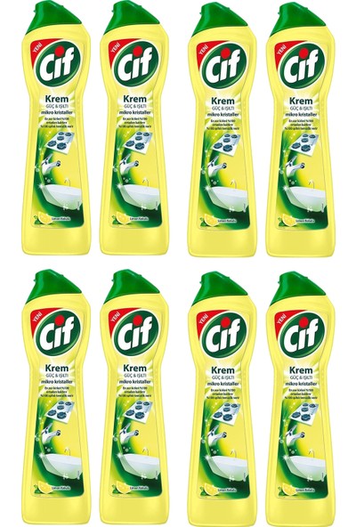 Cif Krem Limonlu 500 ml 8'li