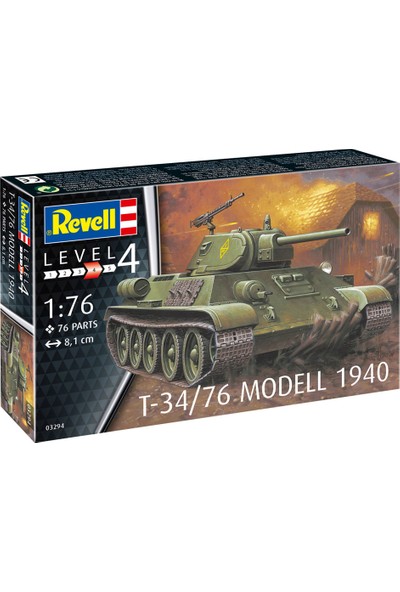 Revell Maket Modell T-34-76 1940 3294 Revell Maket Modell T-34-76 1940 3294