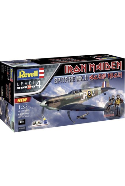 Revell Maket Gift Set Spitfire Mkıı Iron Maiden VG05688 Revell Maket Gift Set Spitfire Mkıı Iron Maiden VG05688