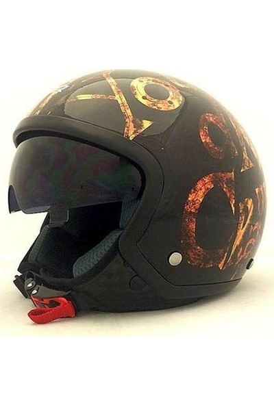 Ls2 Yarım Kask Of561 Crazy Gold Kask M Beden