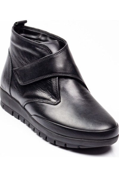 Bulldozer 200654 Siyah Deri Kadın Bot