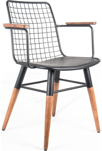 Sandalyen Burada Ahşap Ayak Kollu Tel Sandalye Sandalyen Burada Ahşap Ayak Kollu Tel Sandalye