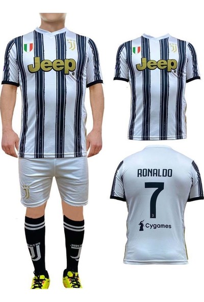 Juventus Ronaldo Çocuk Forma Takımı Forma Şort Çorap Hediyeli Juventus Ronaldo Çocuk Forma Takımı Forma Şort Çorap Hediyeli