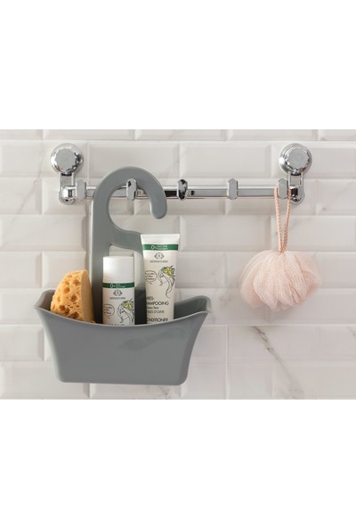 Madame Coco Graque Banyo Askılığı - Beyaz / Gri