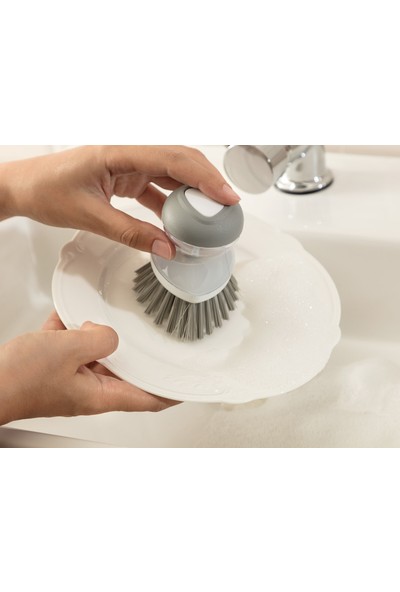 Madame Coco Graque Deterjan Hazneli Fırça - Beyaz / Gri