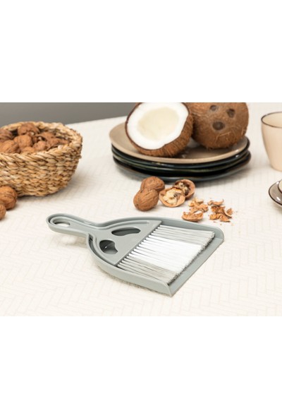 Madame Coco Graque Masa Temizleme Fırçası - Beyaz / Gri