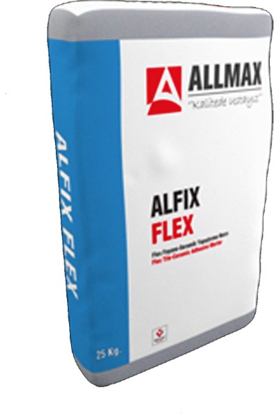 Allmax Alfix Flex Seramik Yapıştırma Harcı Gri 25 kg Allmax Alfix Flex Seramik Yapıştırma Harcı Gri 25 kg