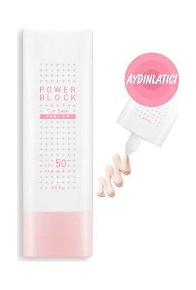 Mıssha A'pıeu Power Block Tone Up Sun Base Pink SPF50+/PA++++ Mıssha A'pıeu Power Block Tone Up Sun Base Pink SPF50+/PA++++