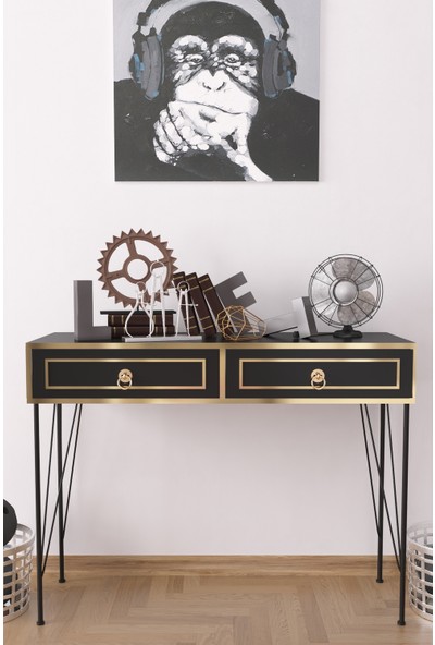 Evdemo London Lüx Dresuar Siyah